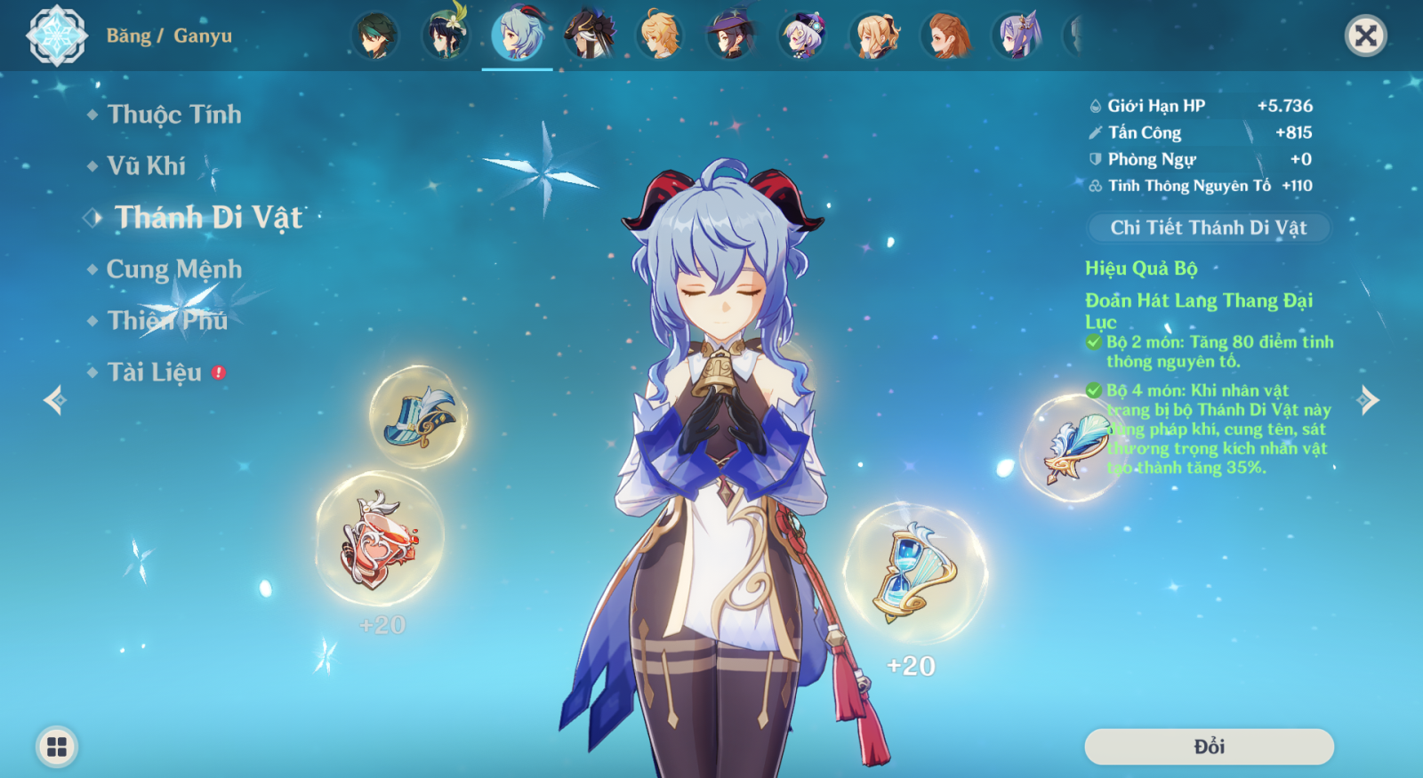 Hướng dẫn cách chơi Ganyu Genshin Impact