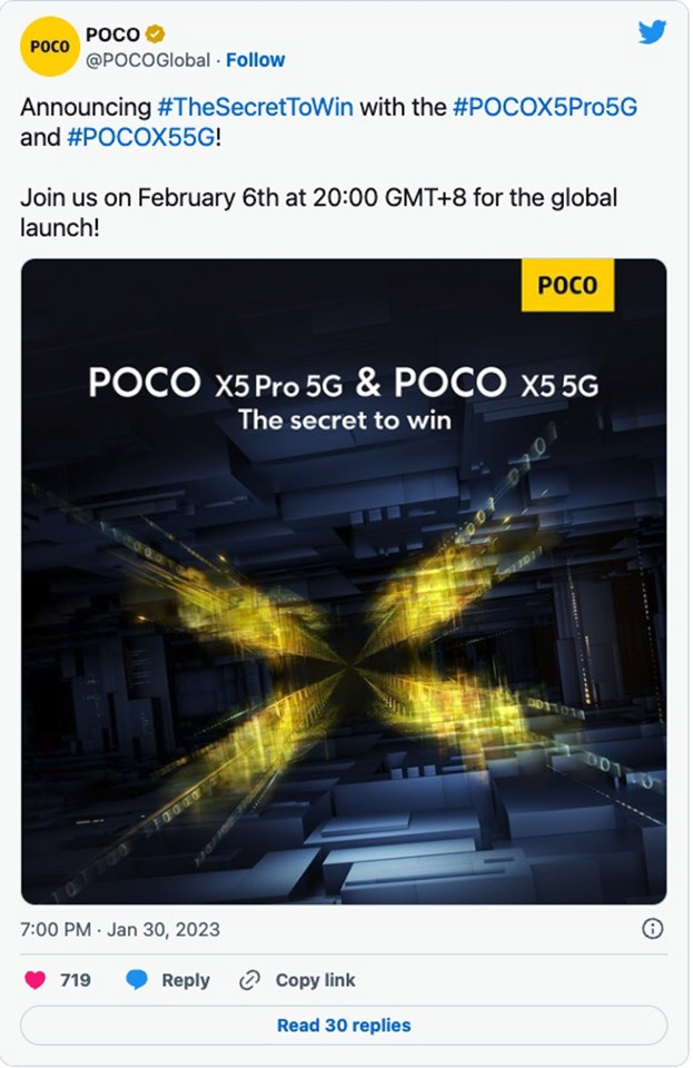 Xiaomi xác nhận ra mắt POCO X5 Pro vào ngày 6/2