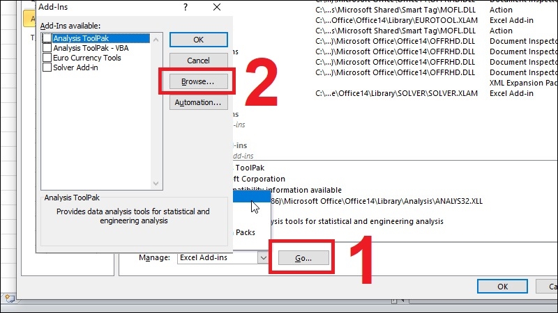 File XLL là gì? Những đặc điểm và cách mở tệp XLL trên Excel