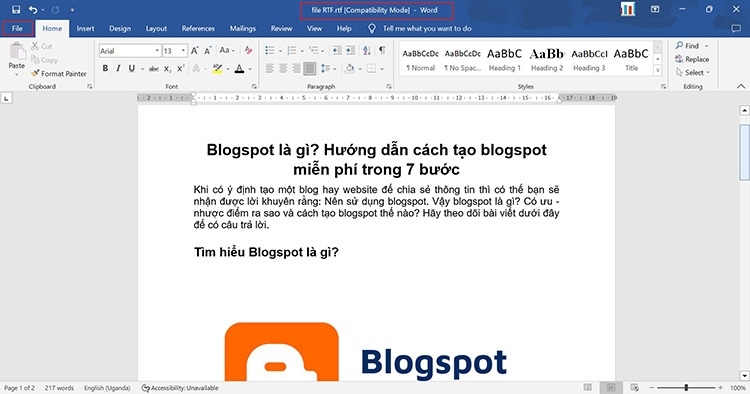 File RTF là gì? Cách chuyển đổi file RTF nhanh chóng
