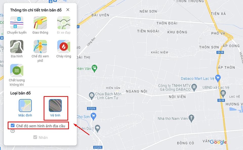 Cách xoay bản đồ trên Google Maps