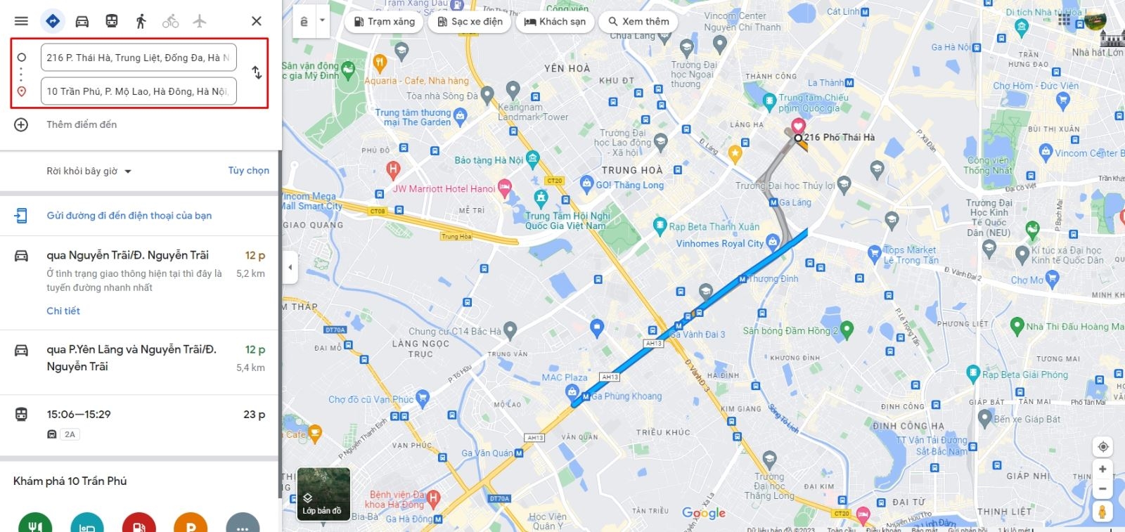 Cách xuất bản đồ từ Google Maps