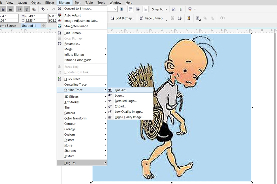 Cách chuyển ảnh bitmap sang Vector bằng Corel để ảnh sắc nét hơn