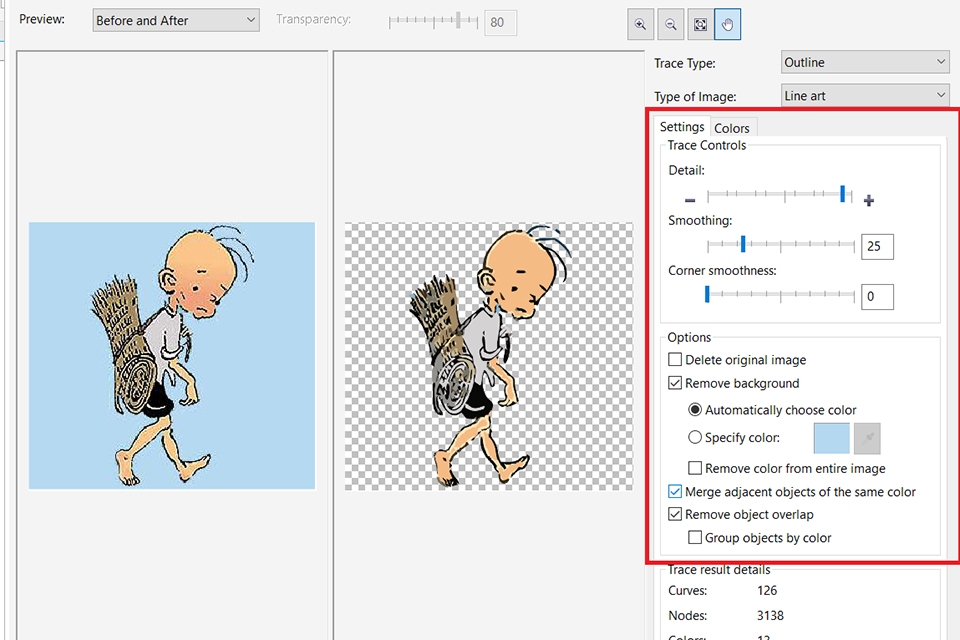 Cách chuyển ảnh bitmap sang Vector bằng Corel để ảnh sắc nét hơn