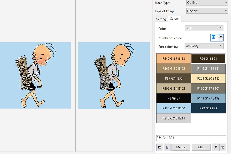 Cách chuyển ảnh bitmap sang Vector bằng Corel để ảnh sắc nét hơn