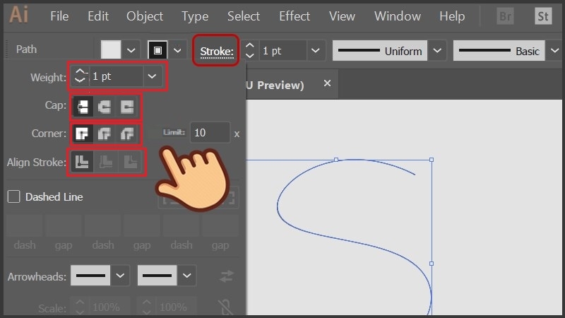 Vẽ đường nét đứt trong Illustrator với 03 bước đơn giản