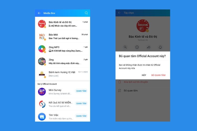 Zalo Media Box là gì? Tránh làm phiền từ Zalo Official Account
