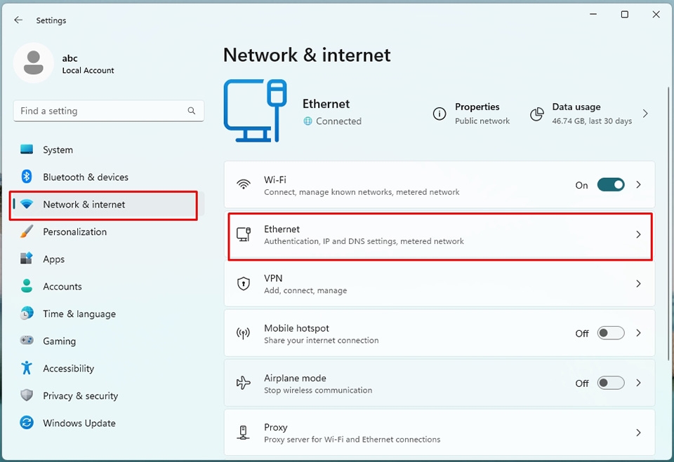 Phải làm gì để thiết lập IP tĩnh trong Windows 11?