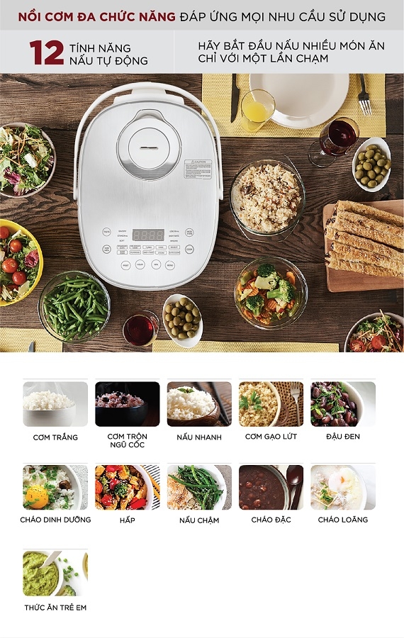 Đánh giá Nồi cơm điện tử Cuckoo 1.08 lít CR-0690F