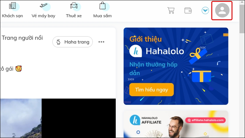 Cách thay đổi ngôn ngữ giao diện Hahalolo