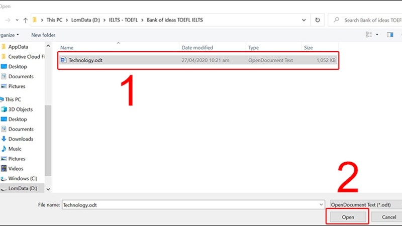 File ODT là gì? Cách mở và chuyển đổi file ODT
