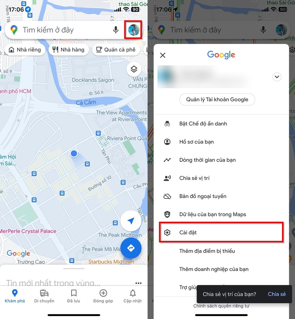Chia sẻ bạn cách lưu lại lịch sử di chuyển trên Google Maps