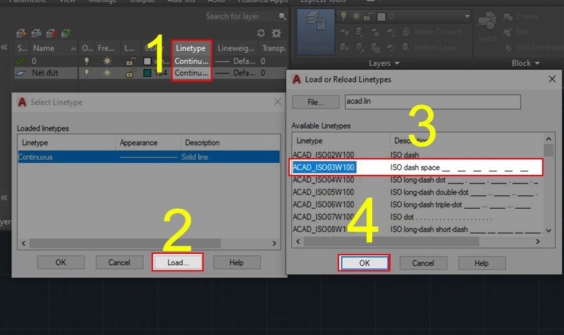 Hướng dẫn vẽ nét đứt trong CAD cực nhanh chóng