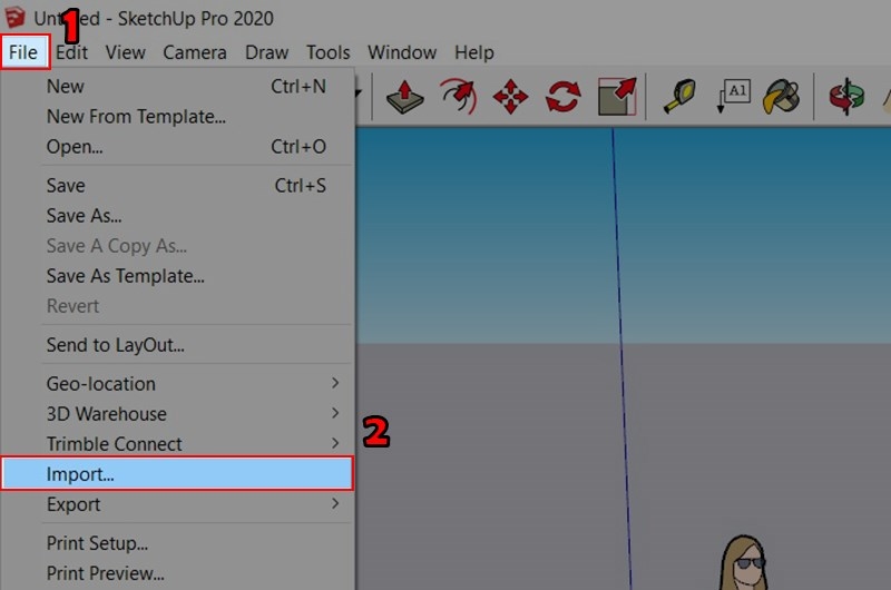 Bật mí cách import CAD sang Sketchup (SKC) để xuất file