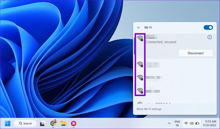 Mẹo kiểm tra cường độ tín hiệu Wi-Fi trên Windows 11