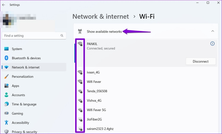 Mẹo kiểm tra cường độ tín hiệu Wi-Fi trên Windows 11
