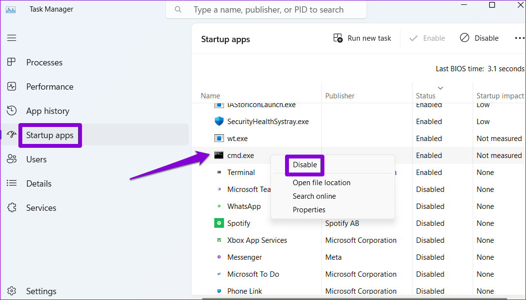 Sửa lỗi Command Prompt liên tục xuất hiện trên Windows 11
