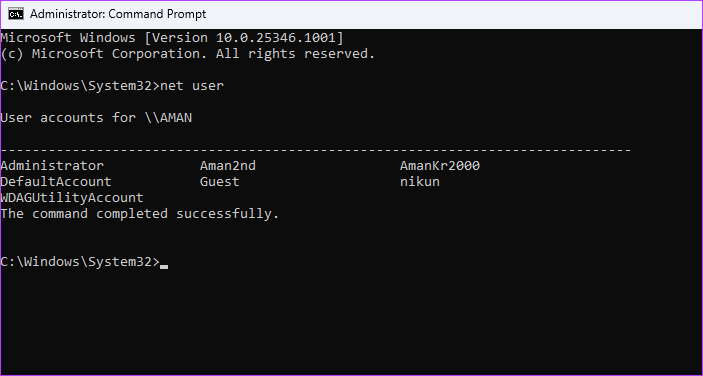 Mẹo xem nhanh tất cả tài khoản người dùng trên Windows 11