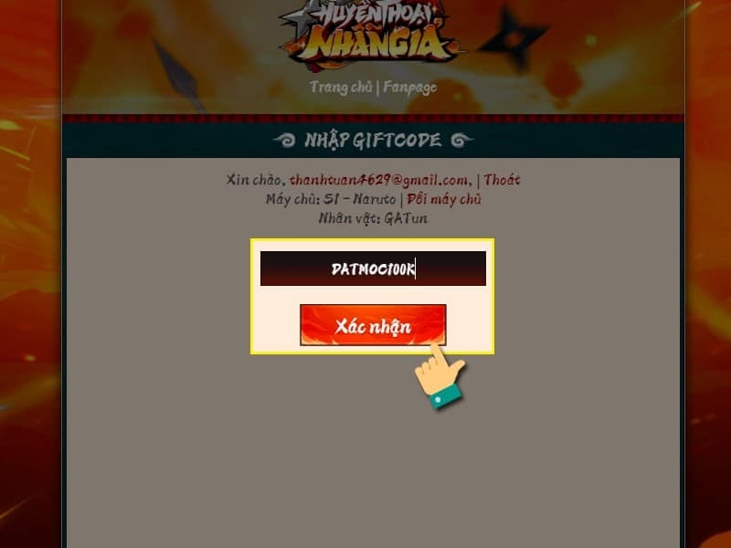 Code Huyền Thoại Nhẫn Giả mới nhất 10/2025: Cập nhật liên tục