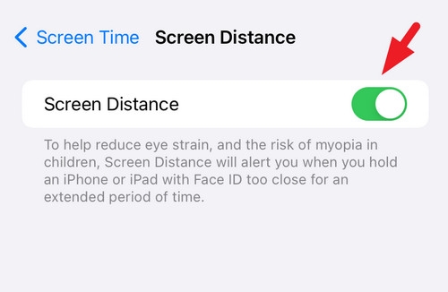 Cách bật tắt tính năng Screen Distance trên iOS 17