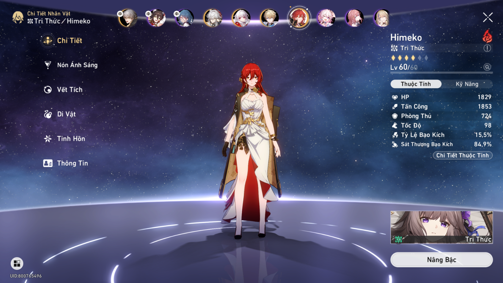 Cách chơi và đội hình lí tưởng nhất cho Himeko Honkai: Star Rail