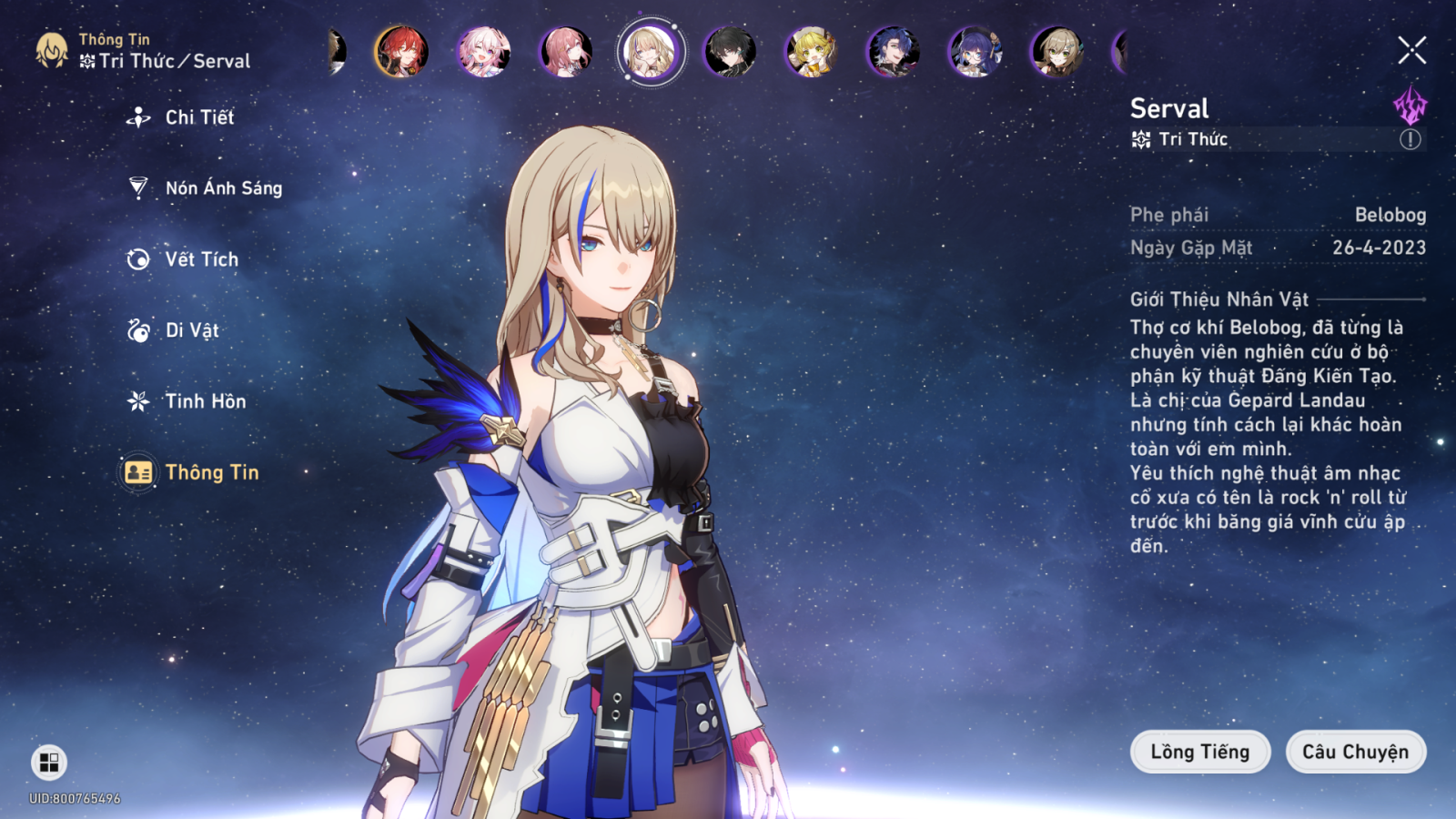 Cách build Serval Honkai Star Rail - ngôi sao nhạc rock Belobog