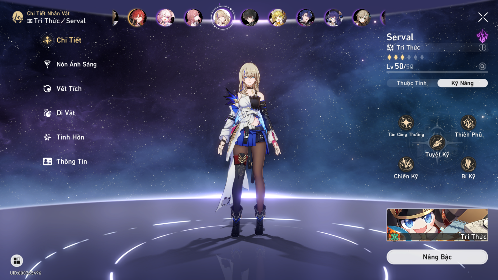 Cách build Serval Honkai Star Rail - ngôi sao nhạc rock Belobog