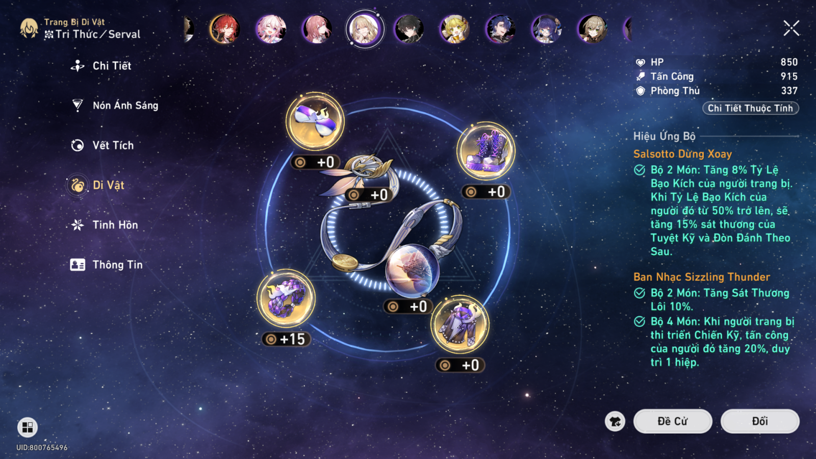 Cách build Serval Honkai Star Rail - ngôi sao nhạc rock Belobog