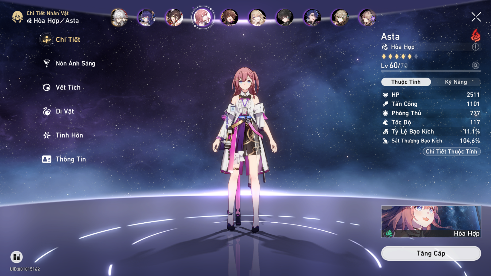 Hướng dẫn build Asta chuẩn xác nhất cho đội hình thiếu tốc