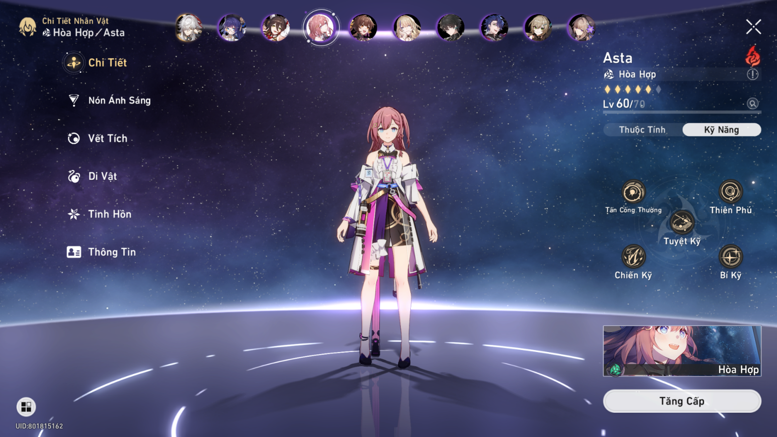 Hướng dẫn build Asta chuẩn xác nhất cho đội hình thiếu tốc