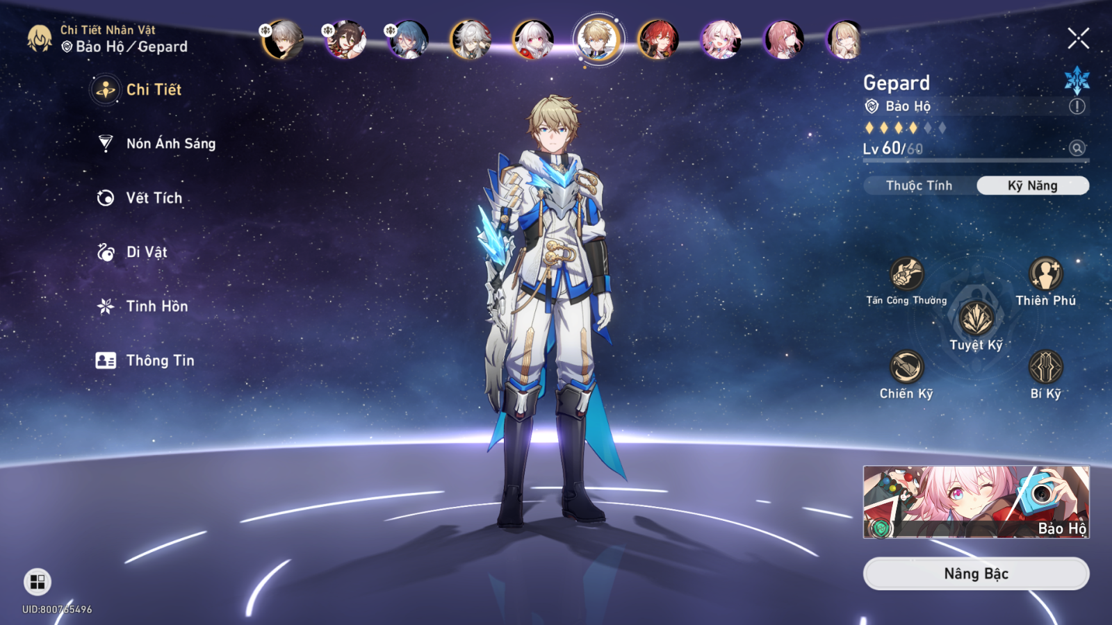 Cách chơi tối ưu nhất cho Gepard Honkai: Star Rail