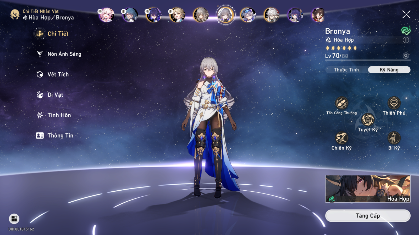 Build đội hình tốt nhất cho Bronya Honkai