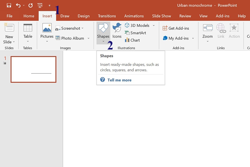 Hướng dẫn chi tiết cách sử dụng Shapes PowerPoint