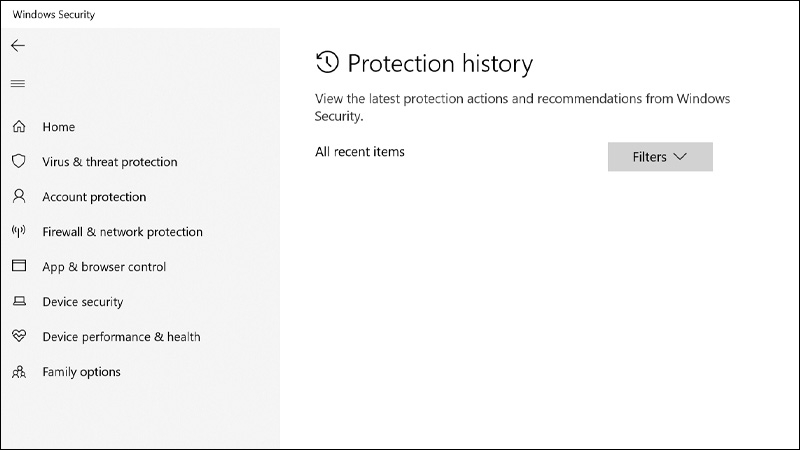 Cách xóa Protection History trong Windows