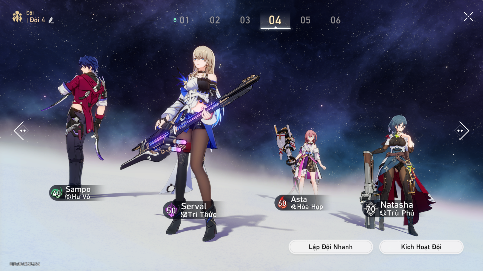 Cách build Sampo - con buôn khét tiếng trong Honkai