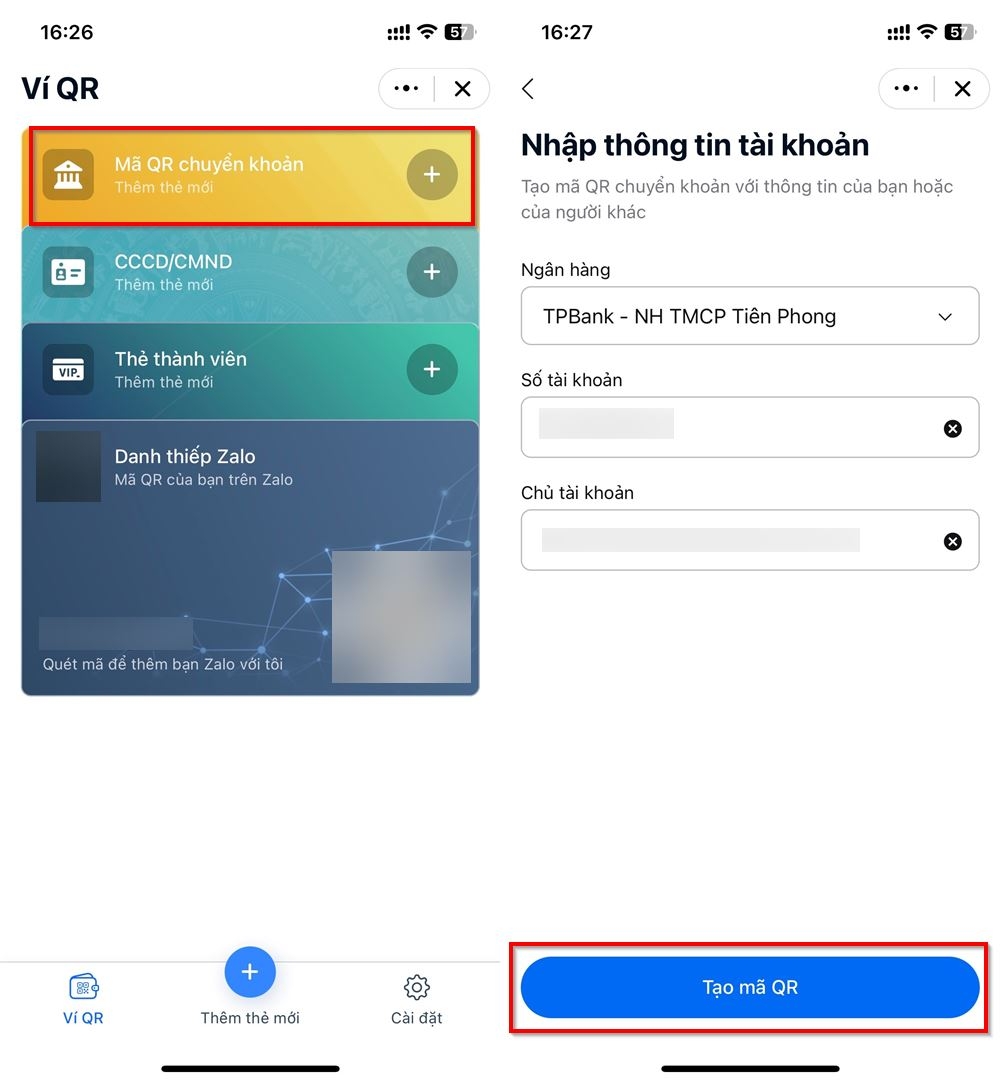 Hướng dẫn cách tạo mã QR chuyển tiền nhanh chóng trên Zalo