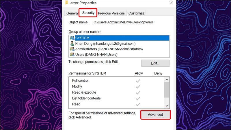 Cách khắc phục lỗi Access Control Entry Is Corrupt trên Windows