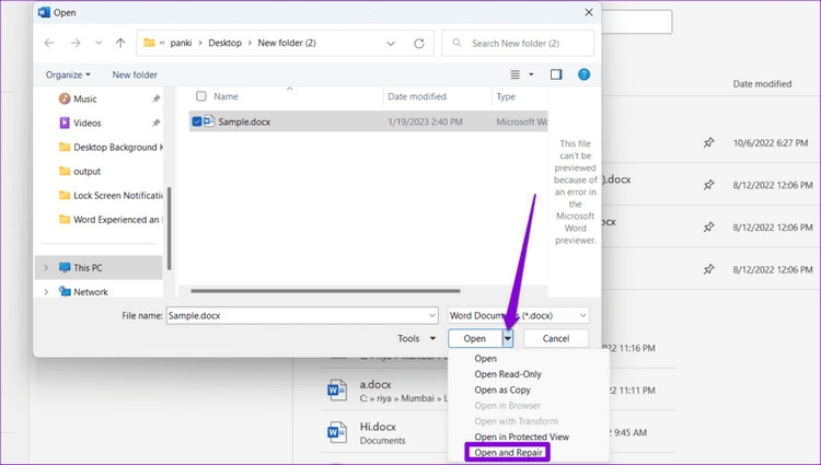 Sửa lỗi This Image Cannot Currently Be Displayed Microsoft Word