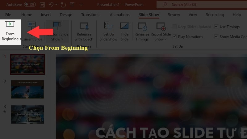Cách tắt slide tự chạy trong PowerPoint 2010 cực đơn giản