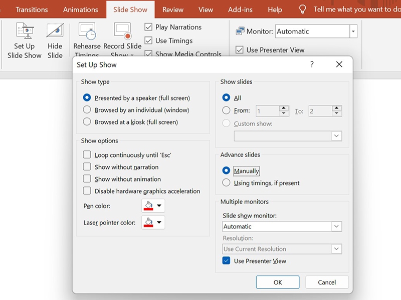 Cách tắt slide tự chạy trong PowerPoint 2010 cực đơn giản
