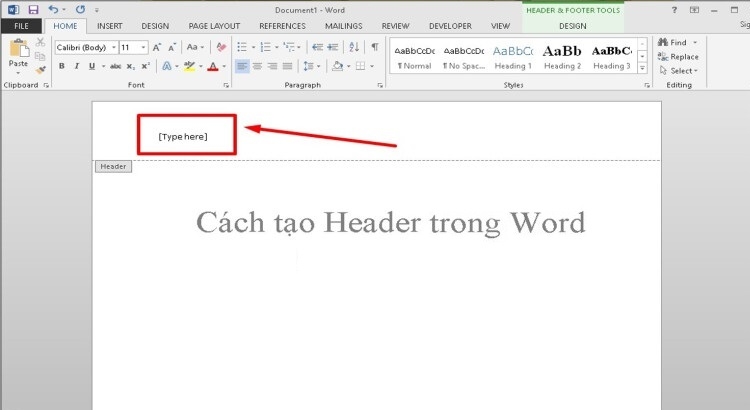Tạo Header trong Word chuyên nghiệp bằng vài bước đơn giản