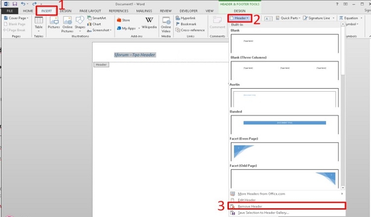 Tạo Header trong Word chuyên nghiệp bằng vài bước đơn giản