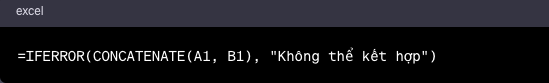 Hàm IFERROR trong Excel: Cú pháp cơ bản và cách sử dụng hiệu quả