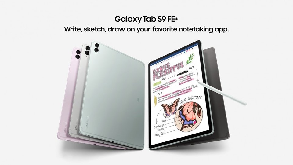 Samsung ra mắt Galaxy Tab S9 FE và S9 FE Plus với cấu hình khỏe