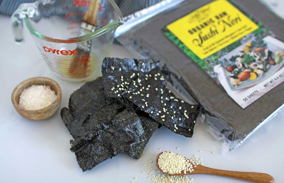 Cách làm rong biển sấy bằng nồi chiên không dầu giòn ngon