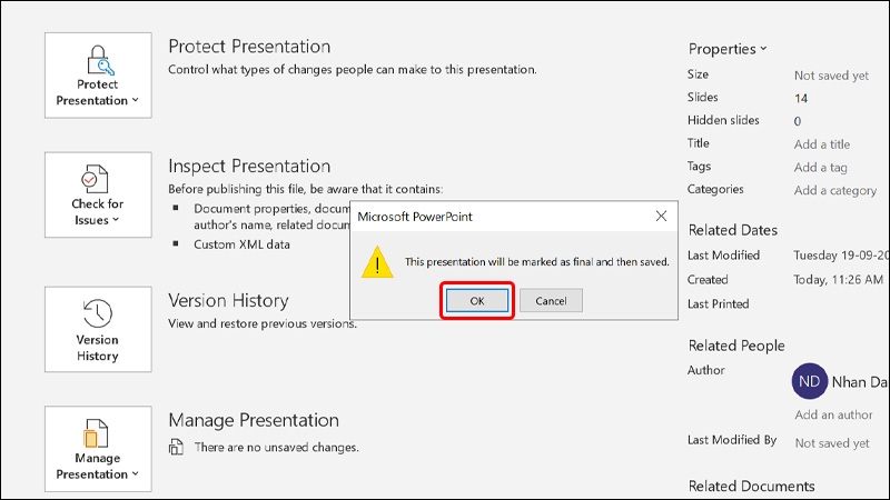 Cách bật và tắt chế độ Read Only trong PowerPoint đơn giản