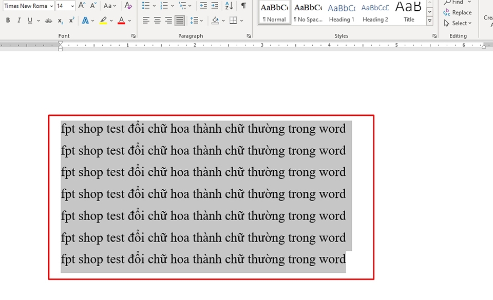 4 cách đổi chữ hoa thành chữ thường trong Word nhanh nhất