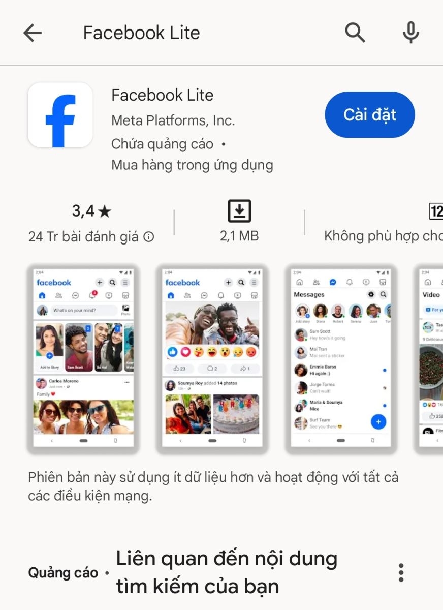 Cách tải Facebook Lite cho iOS, Android đơn giản, dễ thực hiện