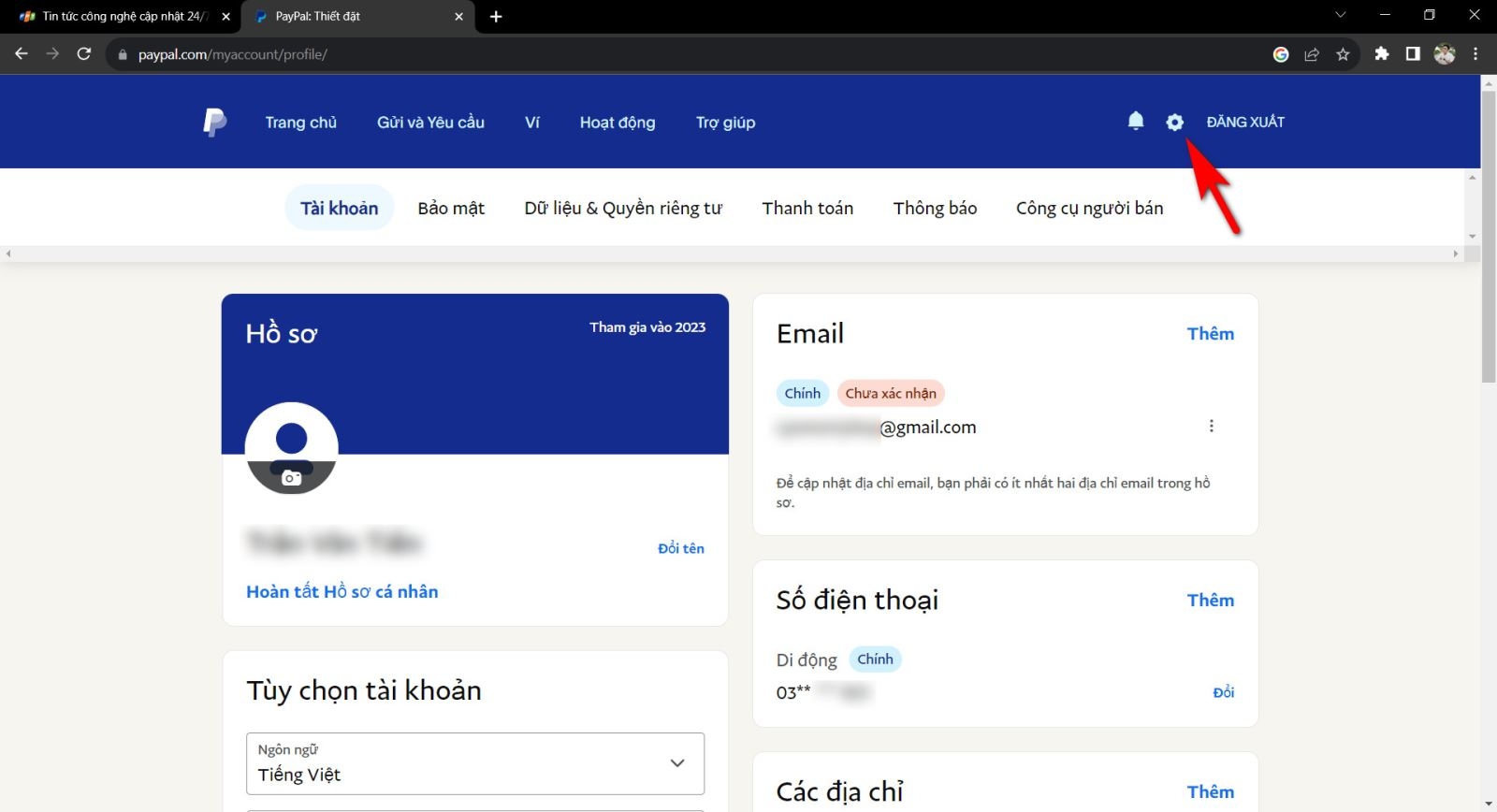 Cách tạo tài khoản PayPal ở Việt Nam miễn phí, đơn giản nhất