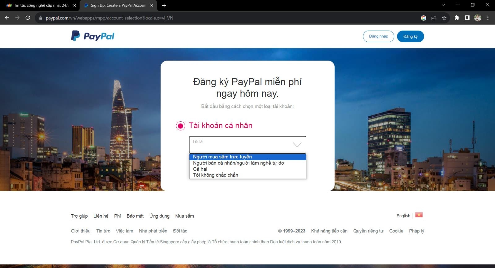 Cách tạo tài khoản PayPal ở Việt Nam miễn phí, đơn giản nhất